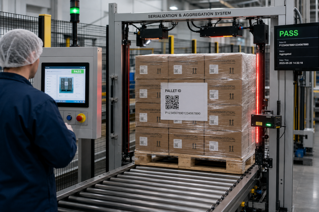 Pallet-Level Serialization & Aggregation System for Pharma Packaging ...